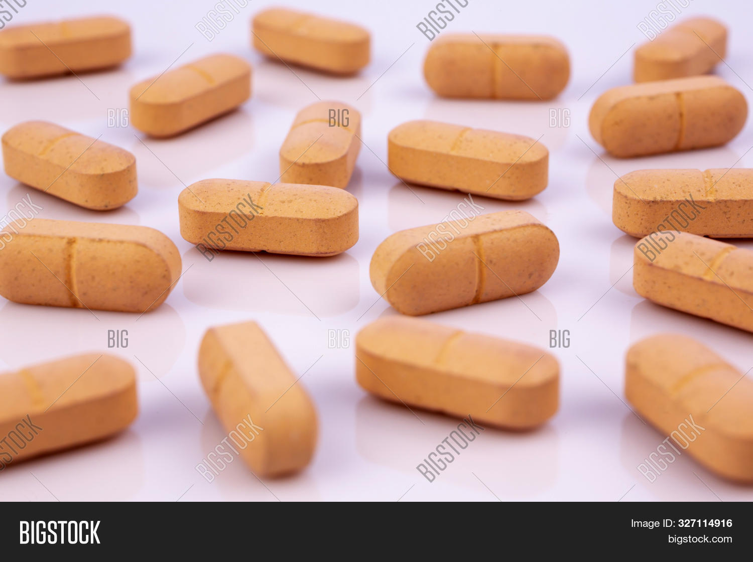 Beige Pills Isolated Image & Photo (Free Trial) | Bigstock
