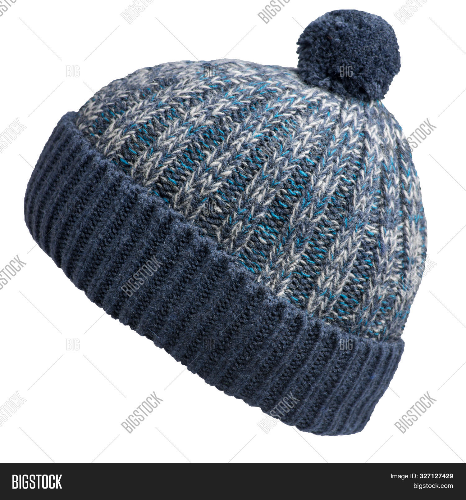 Knitted Blue Hat Image & Photo (Free Trial) | Bigstock
