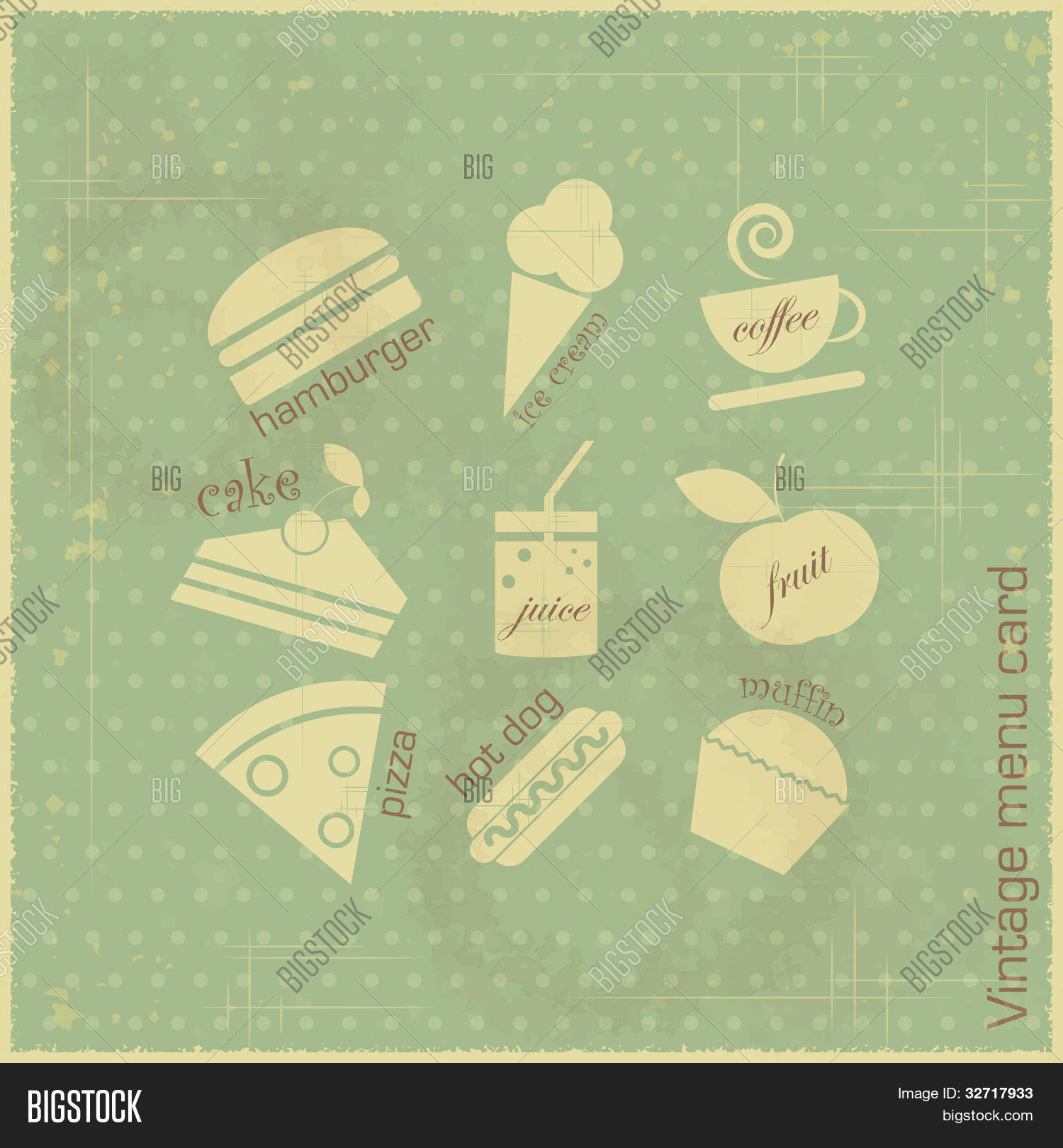 Retro Menu Card Vector & Photo (Free Trial) | Bigstock
