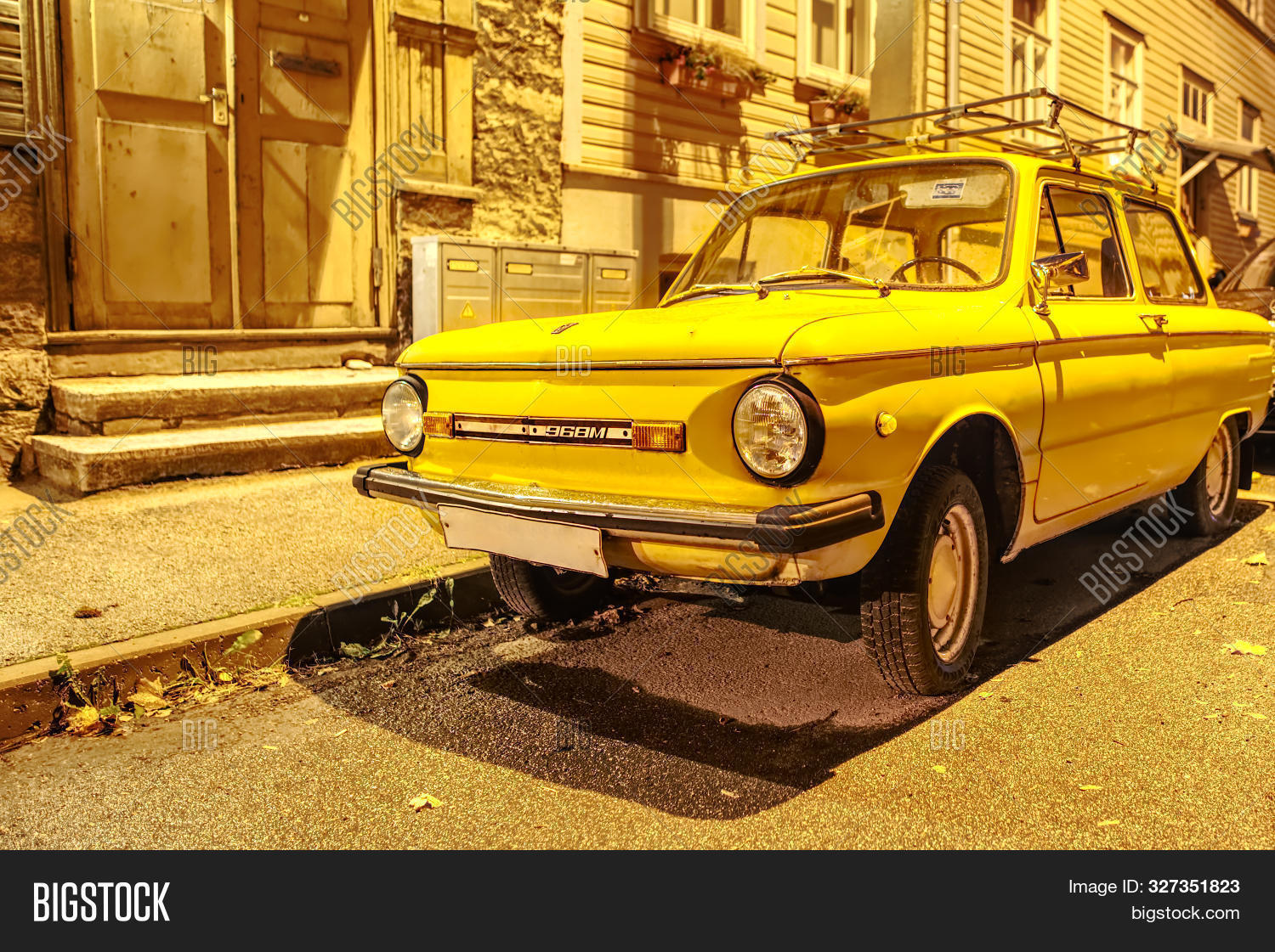 Old Yellow Car Image & Photo (Free Trial) | Bigstock