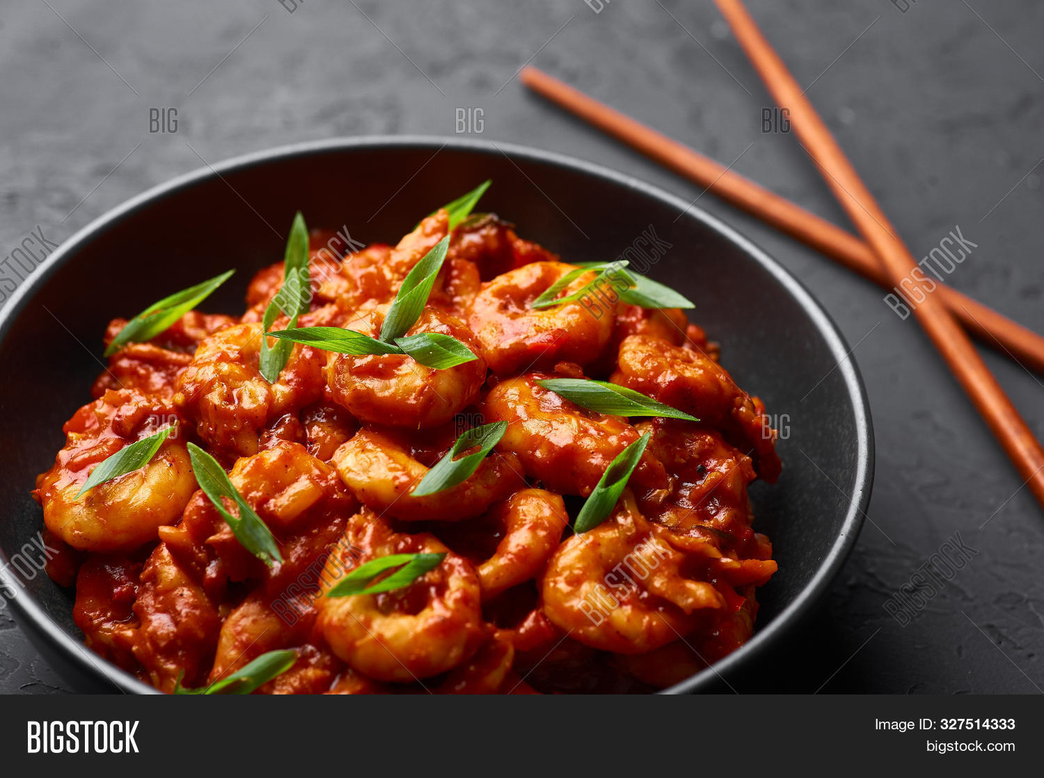 Schezwan Prawns Black Image & Photo (Free Trial) | Bigstock