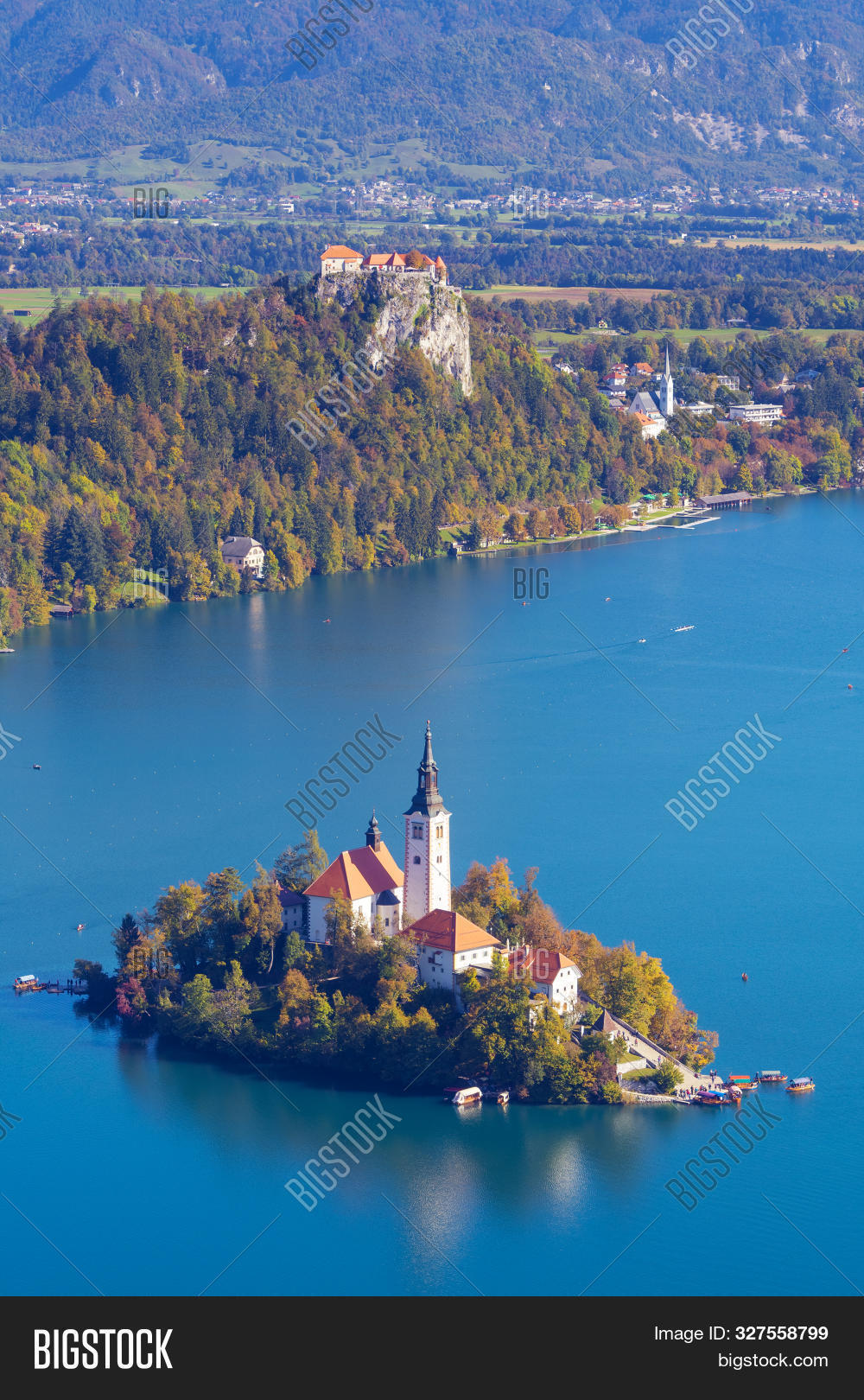 Aerial View Lake Bled Image & Photo (Free Trial) | Bigstock