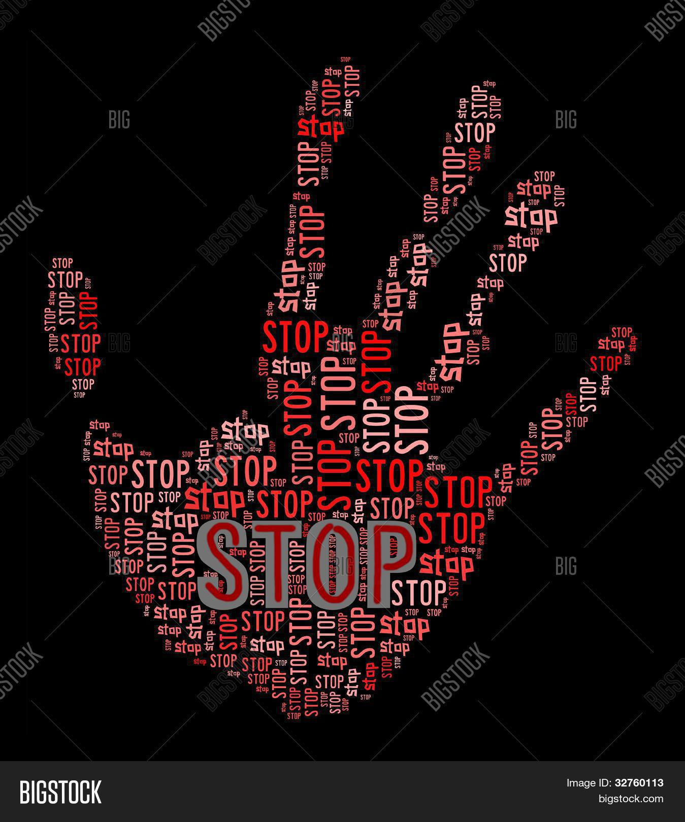 Stop Sign Word Collage Image & Photo (Free Trial) | Bigstock