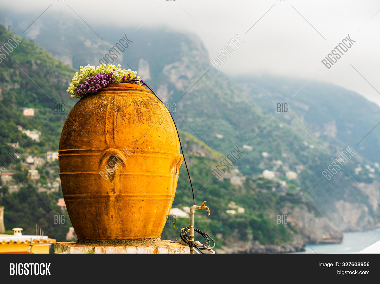 View Positano Flowers Image & Photo (Free Trial) | Bigstock