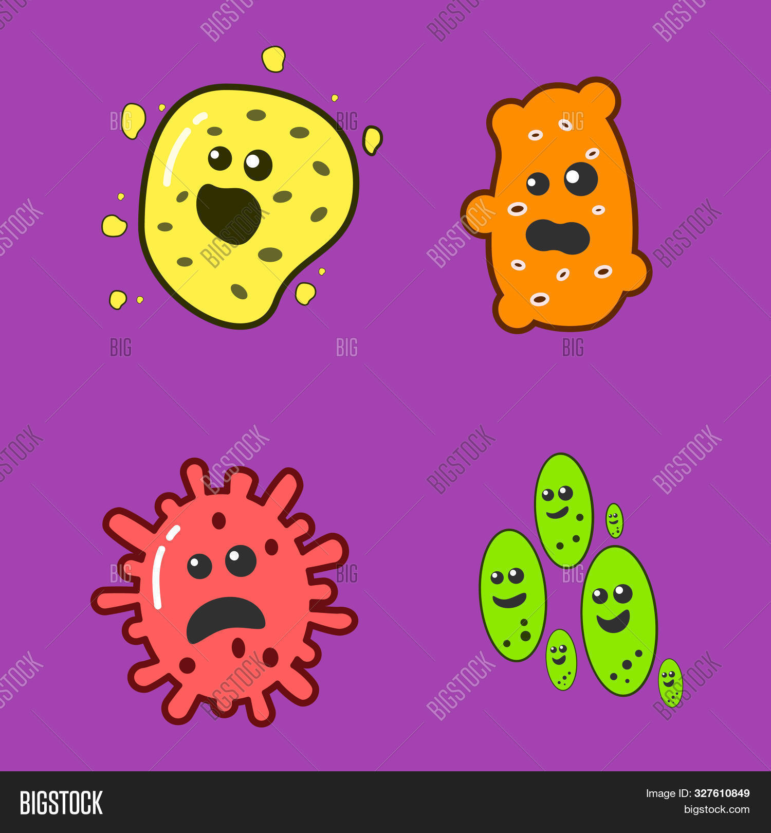 Viruses Vector Cartoon Image & Photo (Free Trial) | Bigstock