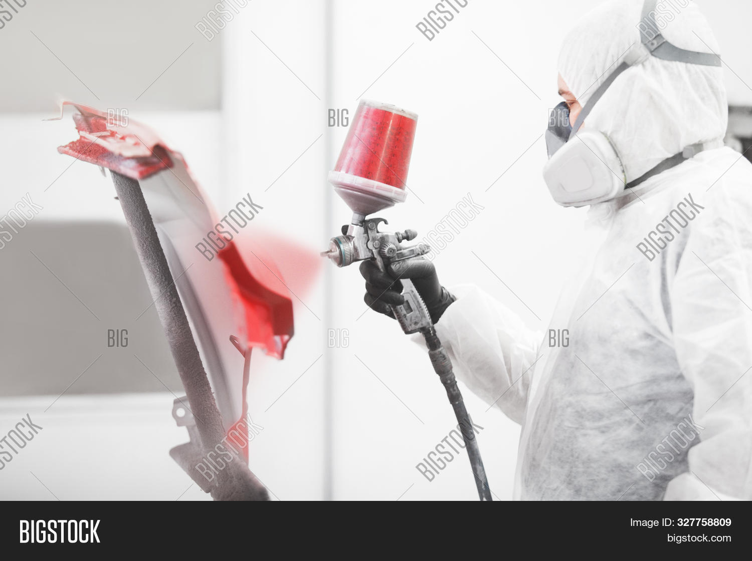 Spray Painter Worker Image & Photo (Free Trial) | Bigstock