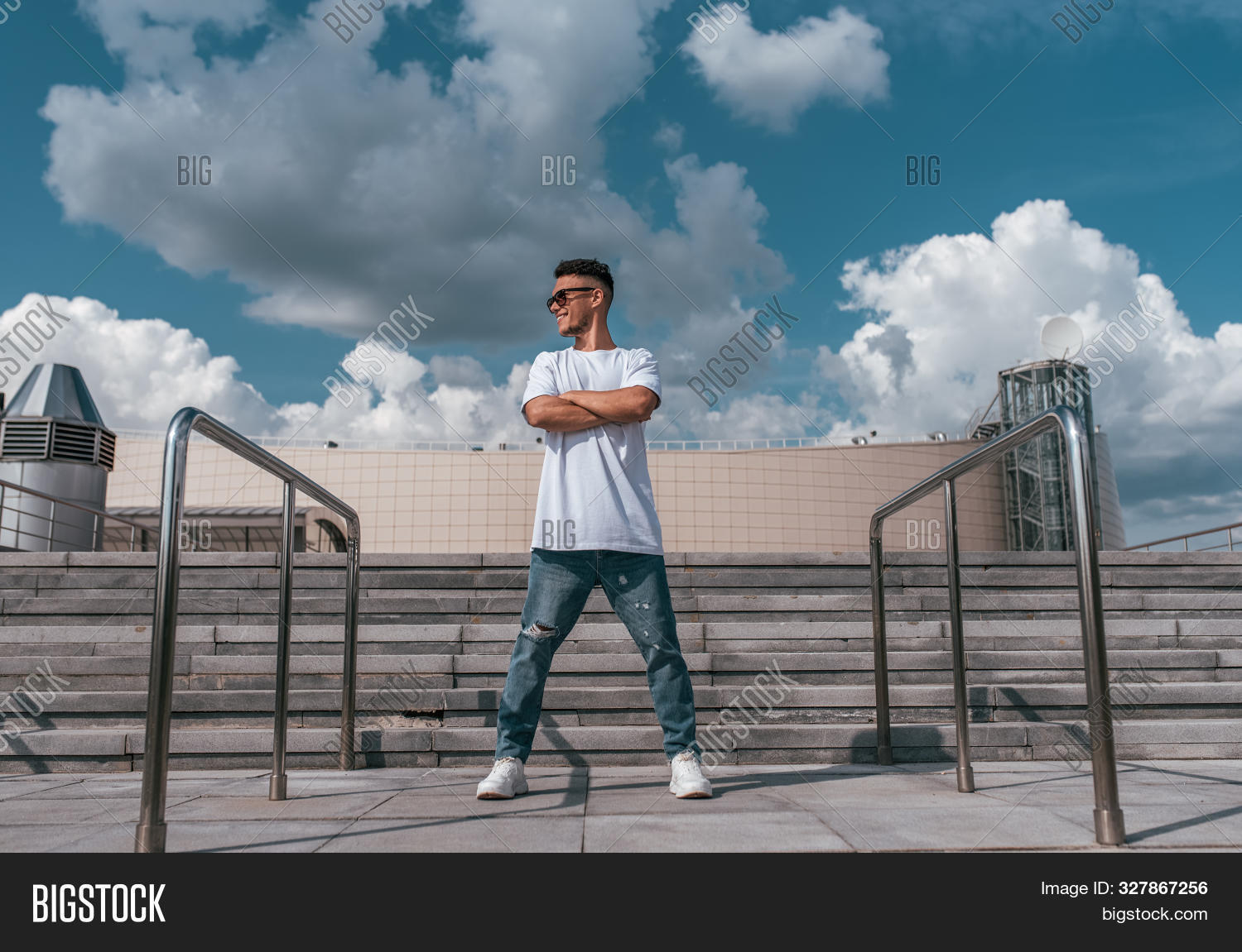 Sports Guy Stands Pose Image & Photo (Free Trial) | Bigstock