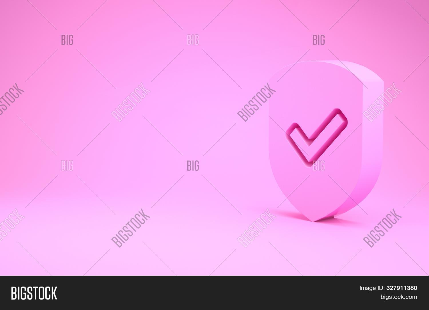 Pink Shield Check Mark Image & Photo (Free Trial) | Bigstock