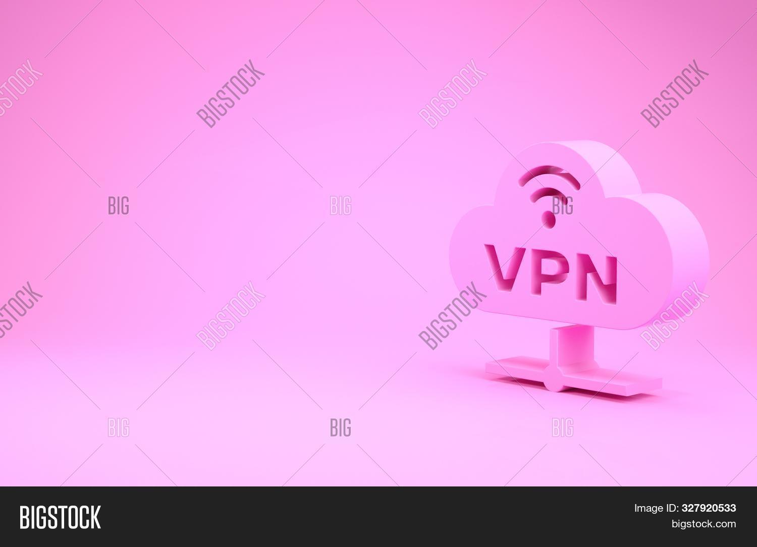 Pink Vpn Network Cloud Image & Photo (Free Trial) | Bigstock