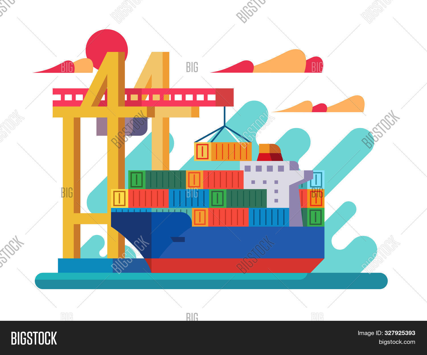 Loading Vessel Port. Image & Photo (Free Trial) | Bigstock