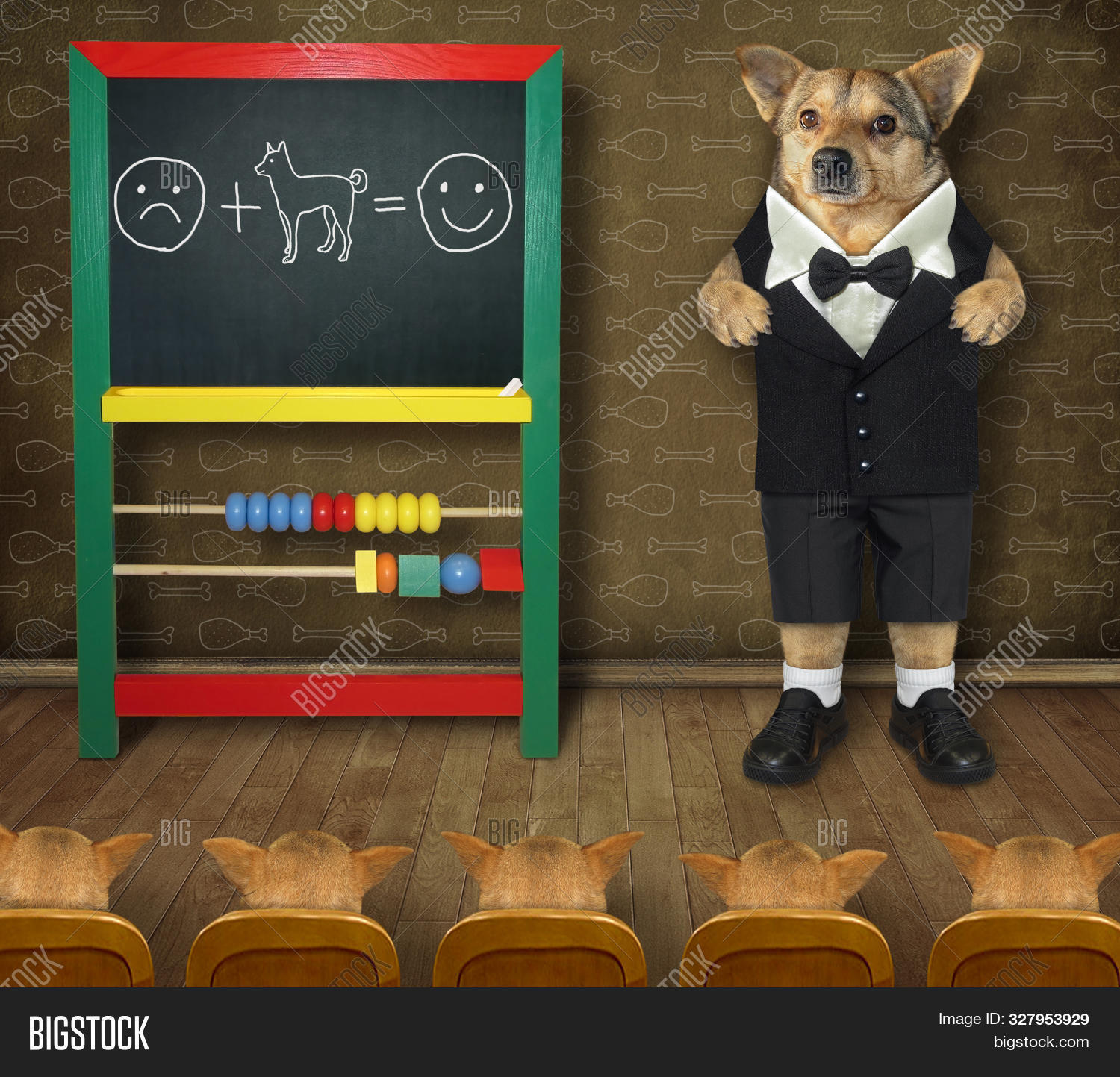 Dog Teacher Black Suit Image & Photo (Free Trial) | Bigstock