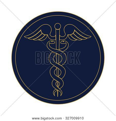 Modern Sign Caduceus Vector & Photo (Free Trial) | Bigstock