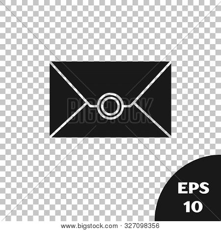 Black Envelope Icon Vector & Photo (Free Trial) | Bigstock
