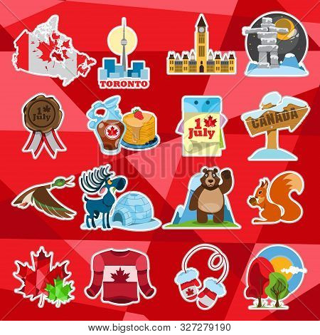 Symbols Canada Set On Vector & Photo (Free Trial) | Bigstock