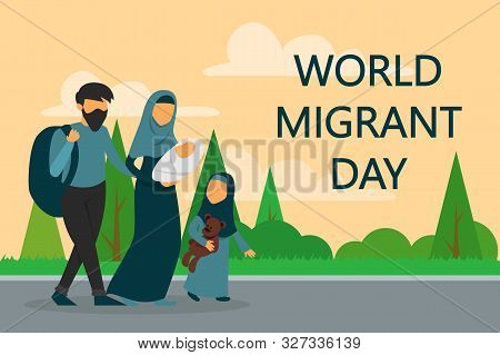 Refugee Family Vector & Photo (Free Trial) | Bigstock