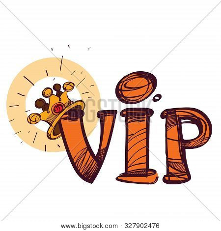 Hand Drawing Vip Vector & Photo (Free Trial) | Bigstock