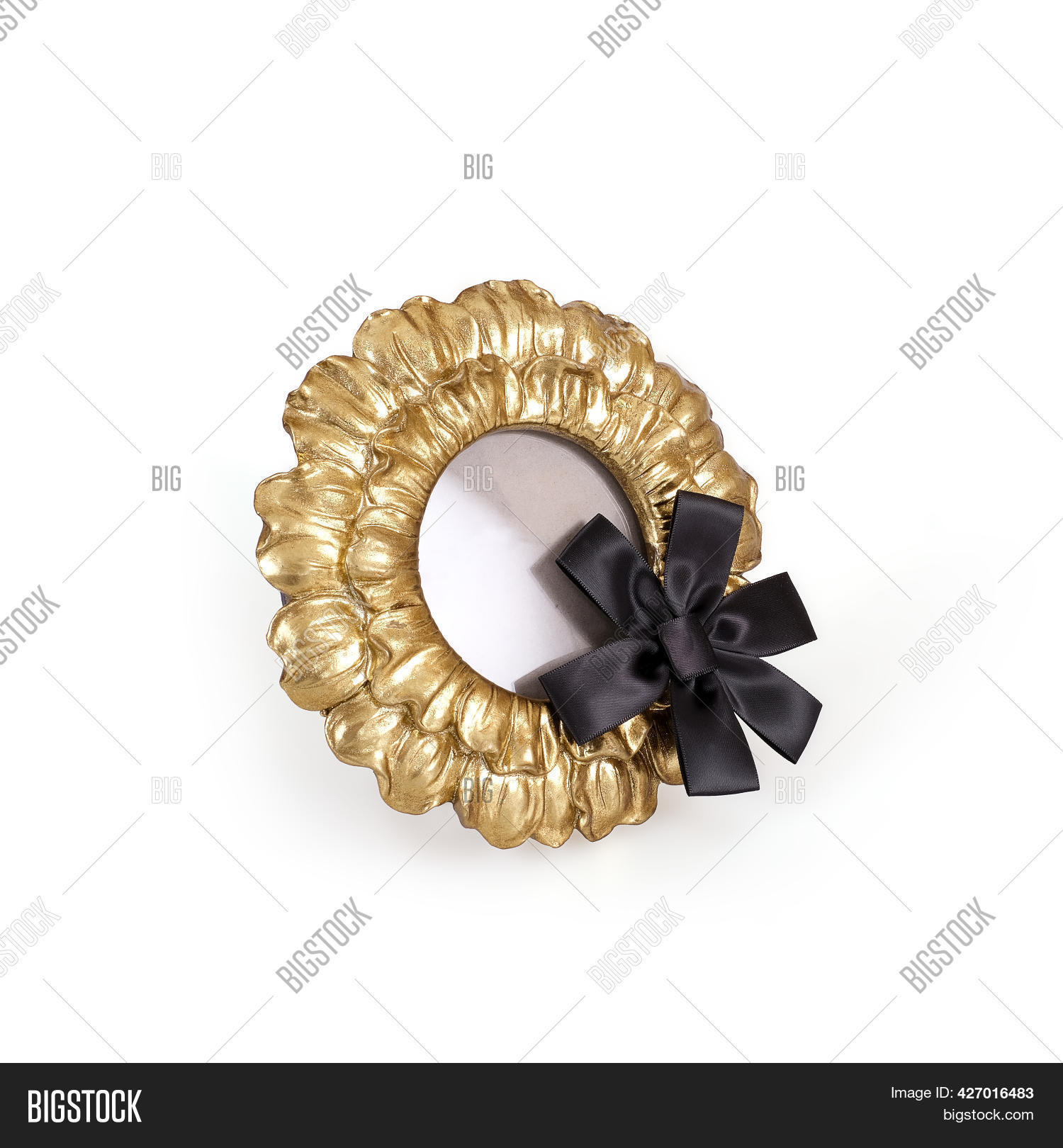 Golden Round Frame Image & Photo (Free Trial) | Bigstock