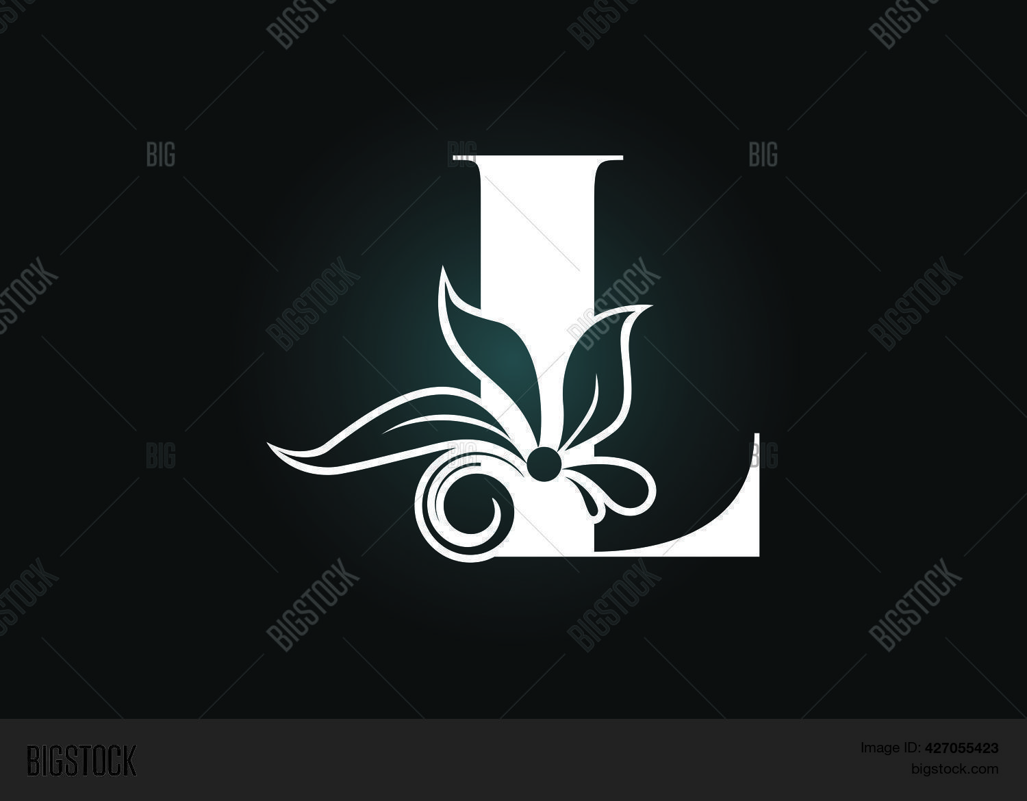 Floral Monogram Vector & Photo (Free Trial) | Bigstock