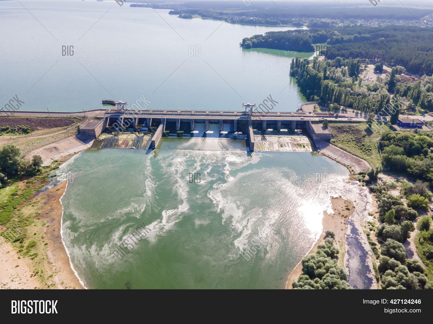 Dam Flowing Water Image & Photo (Free Trial) | Bigstock