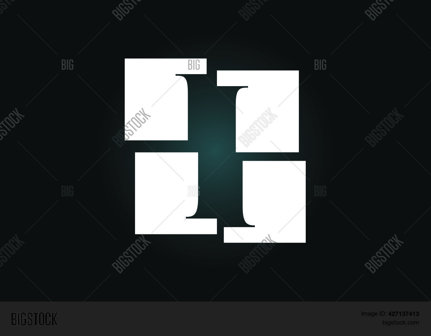 Initial Monogram Vector & Photo (Free Trial) | Bigstock