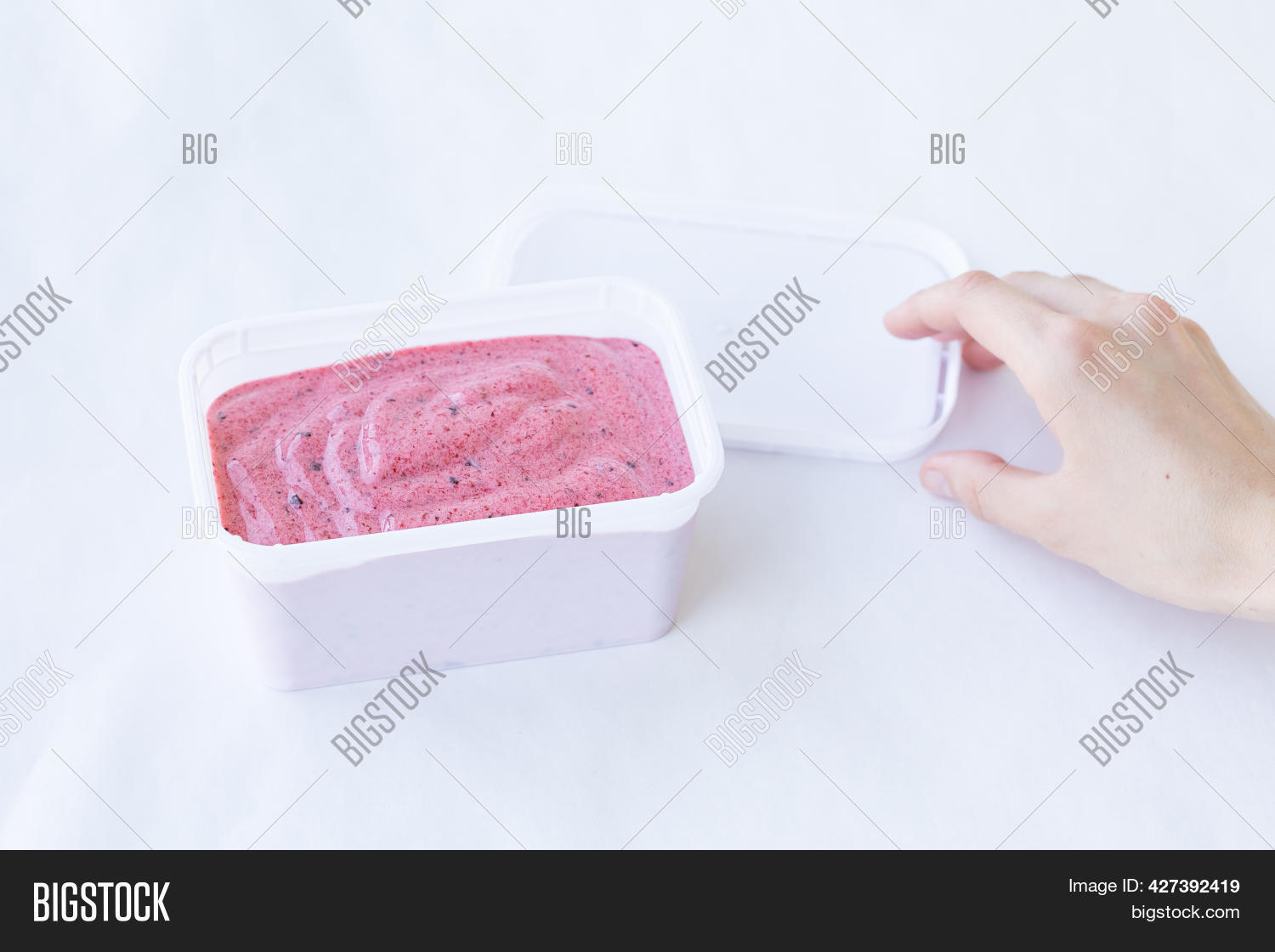 Berry Ice Cream Pink Image & Photo (Free Trial) | Bigstock