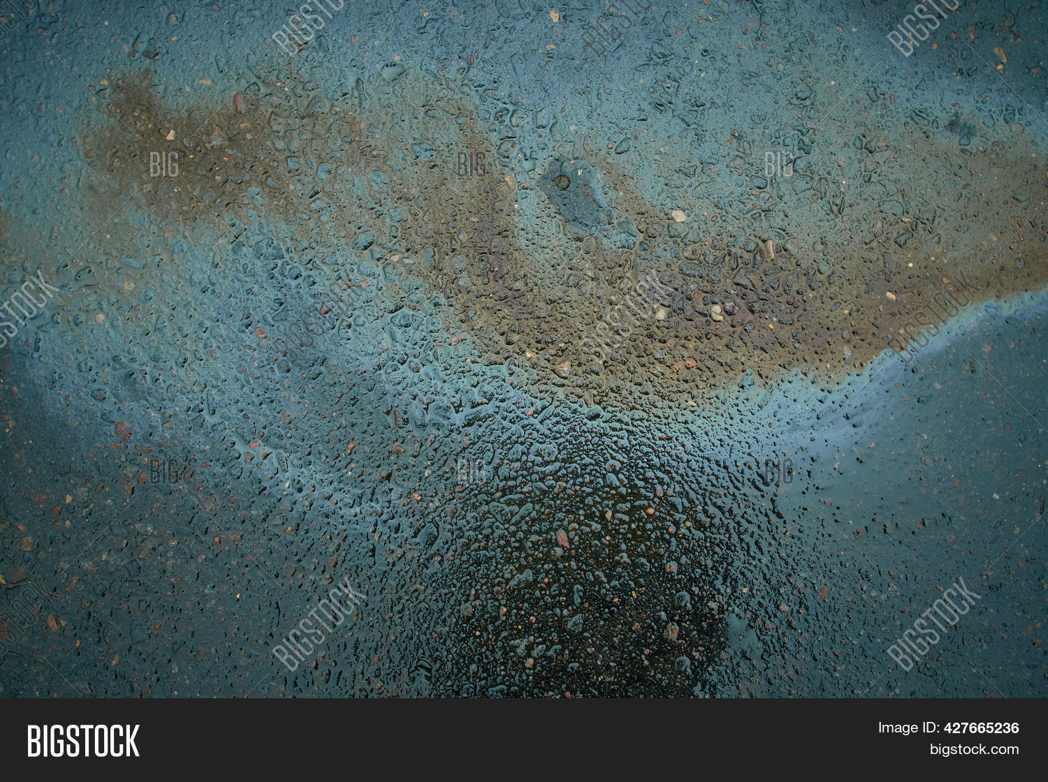 Oil Stain On Asphalt, Image & Photo (Free Trial) | Bigstock