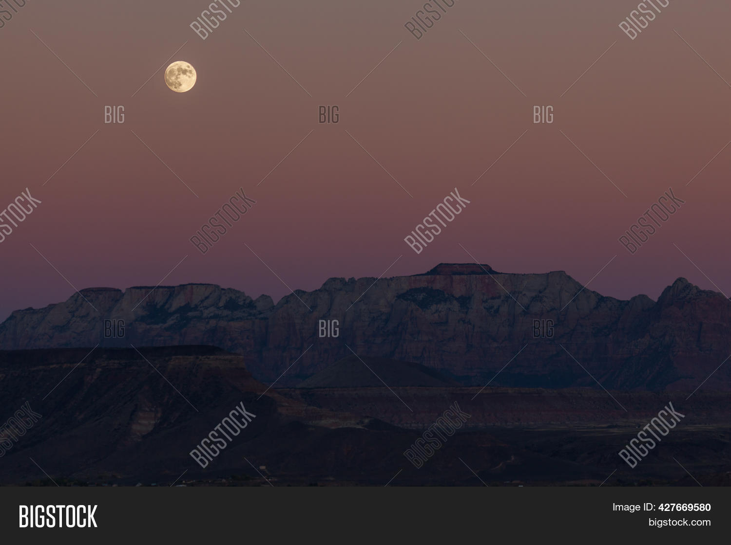 Full Moon Rising Over Image & Photo (Free Trial) | Bigstock