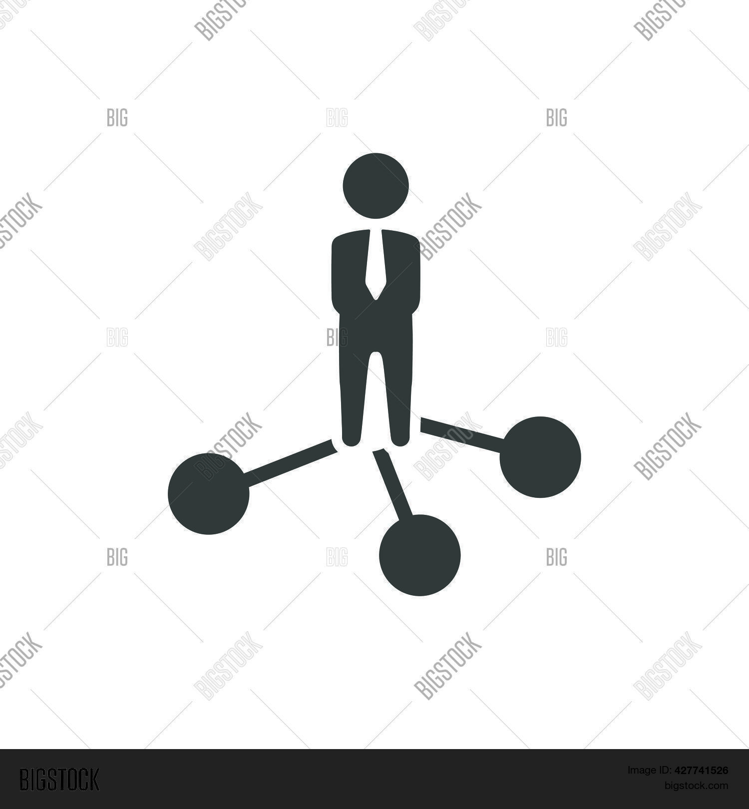 Business Network Icon Vector & Photo (Free Trial) | Bigstock