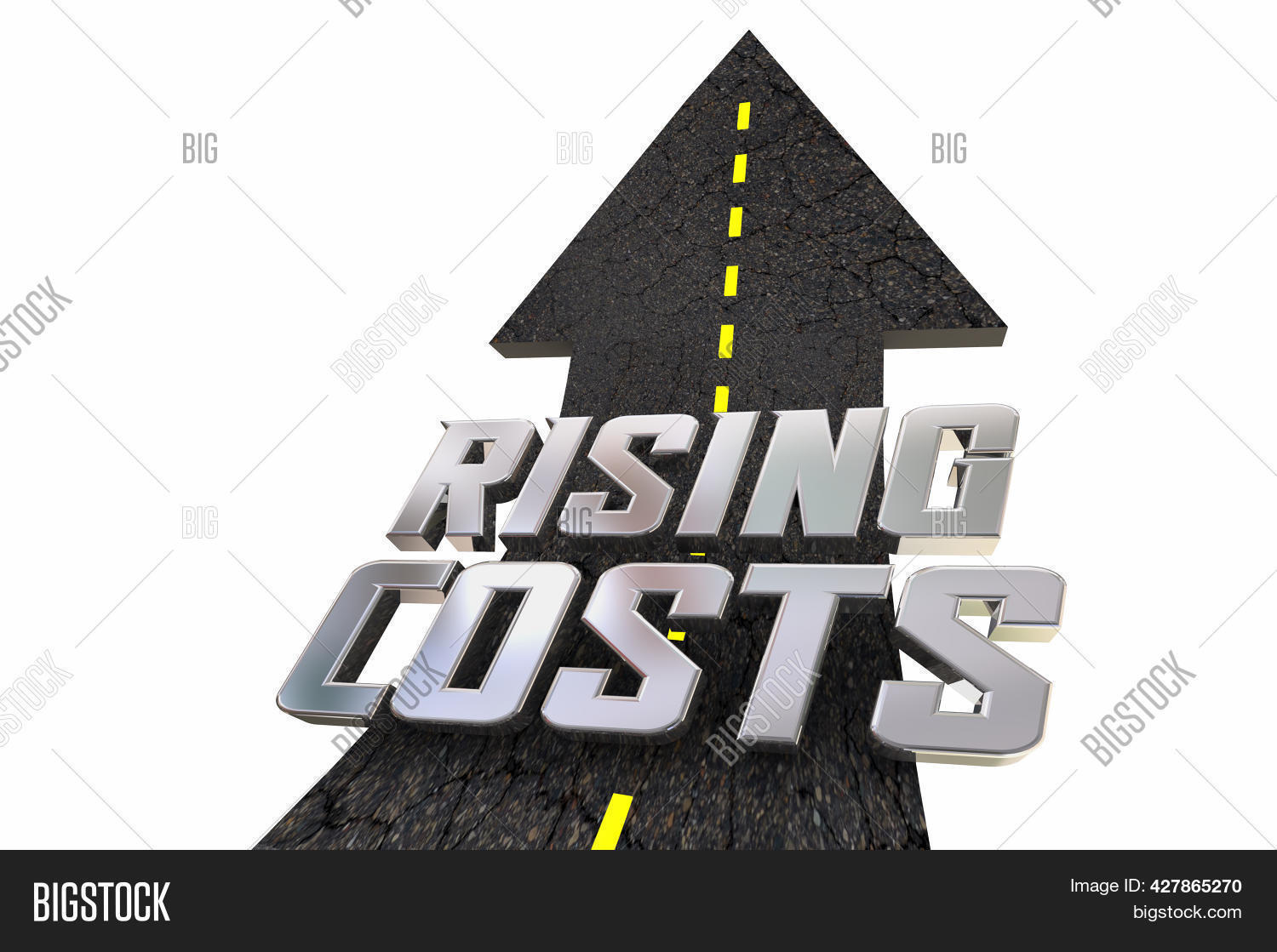 Rising Costs Arrow Image & Photo (Free Trial) | Bigstock