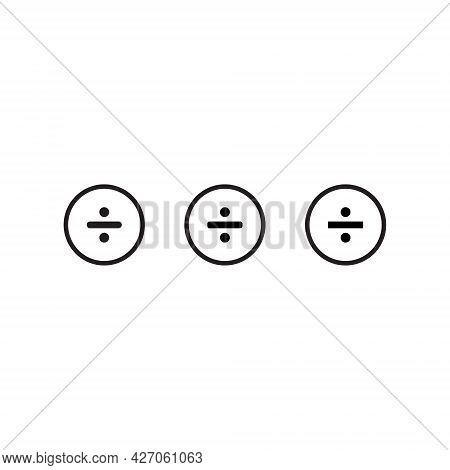 Division Sign Icon Vector & Photo (Free Trial) | Bigstock