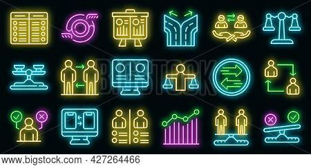 Comparison Icons Set Vector & Photo (Free Trial) | Bigstock