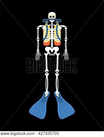 Diver Skeleton Vector & Photo (Free Trial) | Bigstock