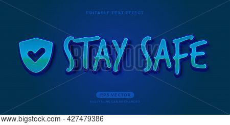 Stay Safe Editable Vector & Photo (Free Trial) | Bigstock