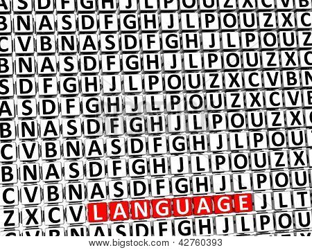 3D Word Language Image & Photo (Free Trial) | Bigstock