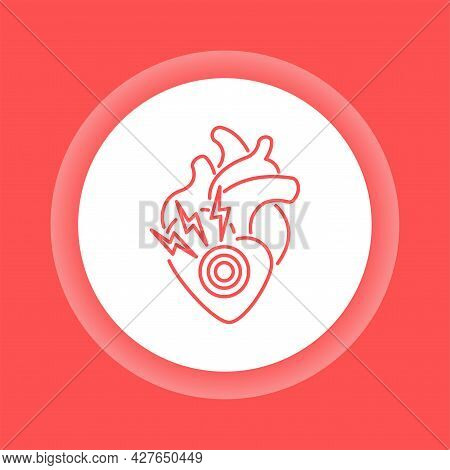 Heart Attack Color Vector & Photo (Free Trial) | Bigstock