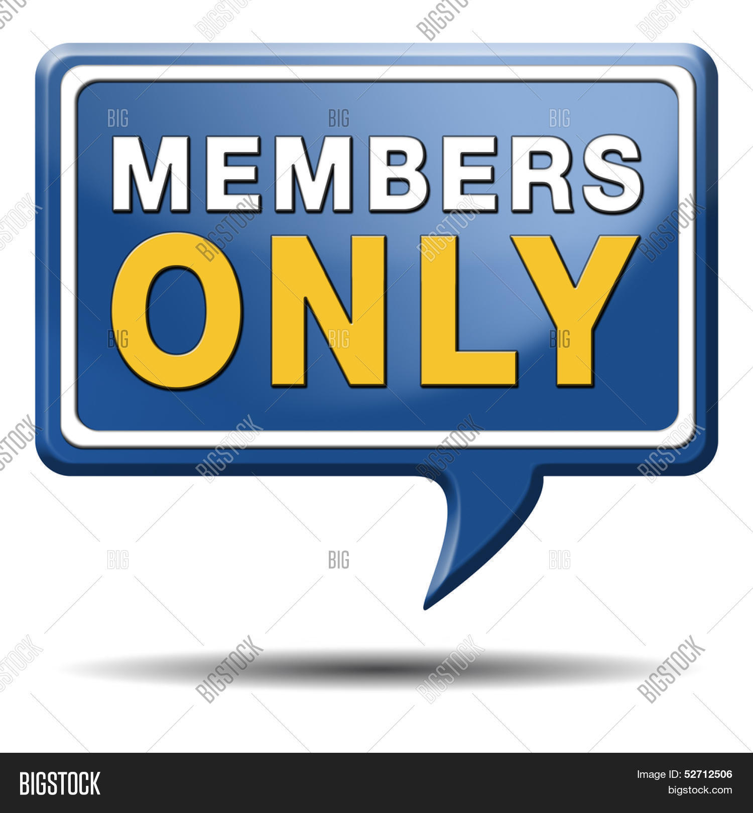Members Only Icon Sign Image & Photo (Free Trial) | Bigstock