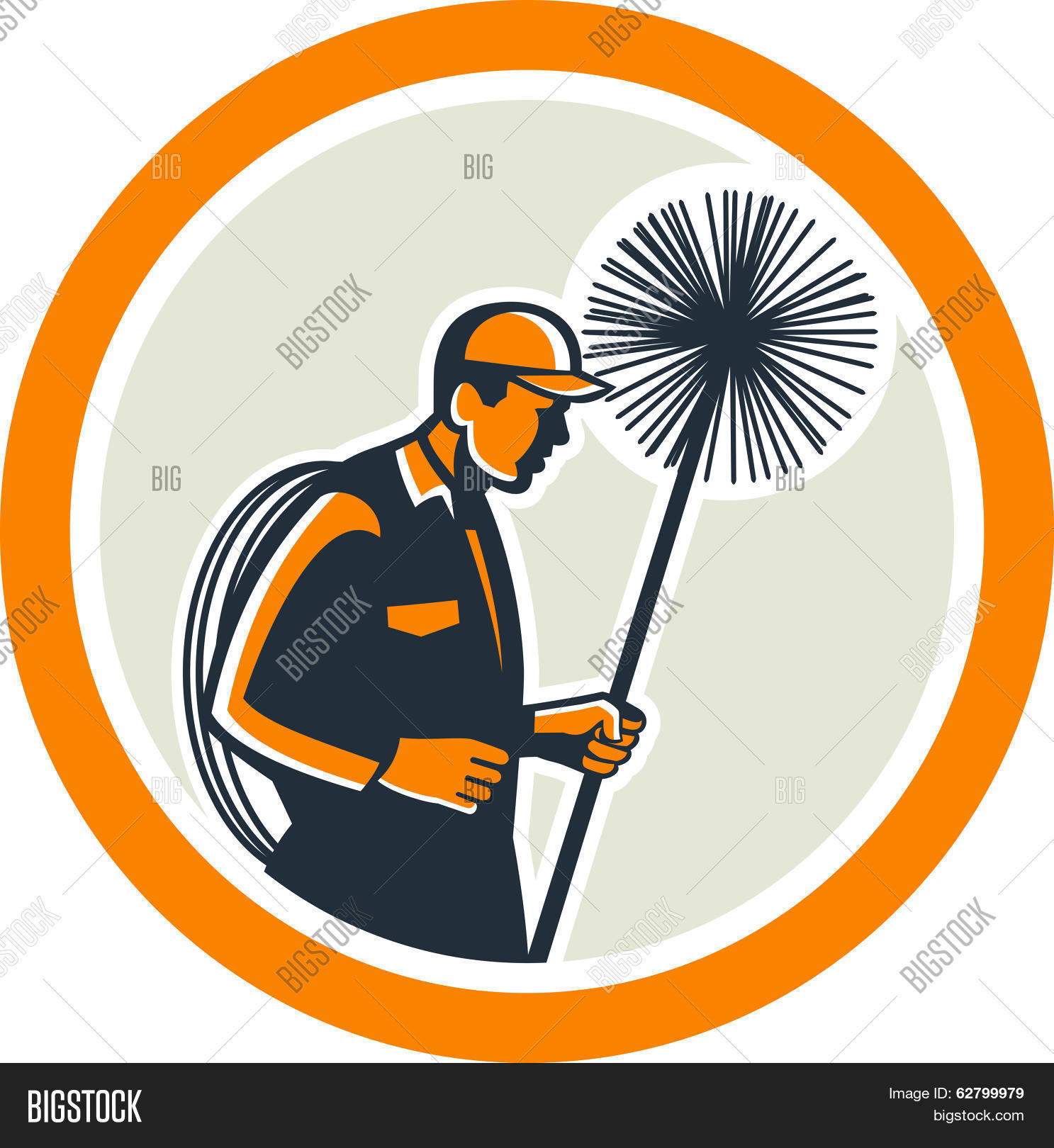 Chimney Sweep Worker Vector & Photo (Free Trial) | Bigstock