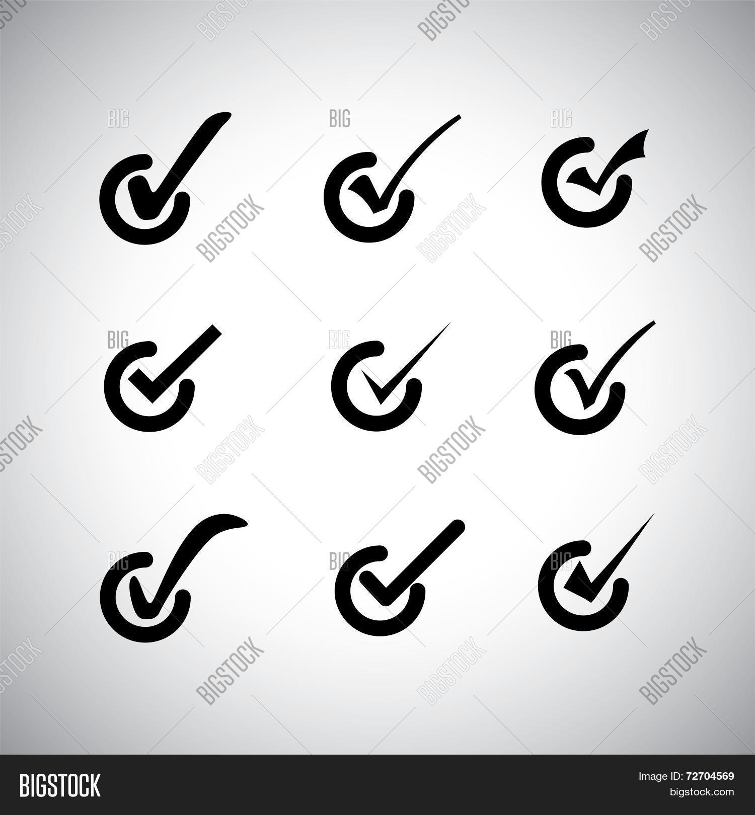 Tick Mark Right Sign Vector & Photo (Free Trial) | Bigstock