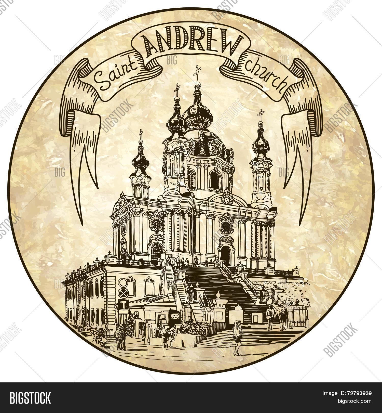 Drawing Saint Andrew Vector & Photo (Free Trial) | Bigstock