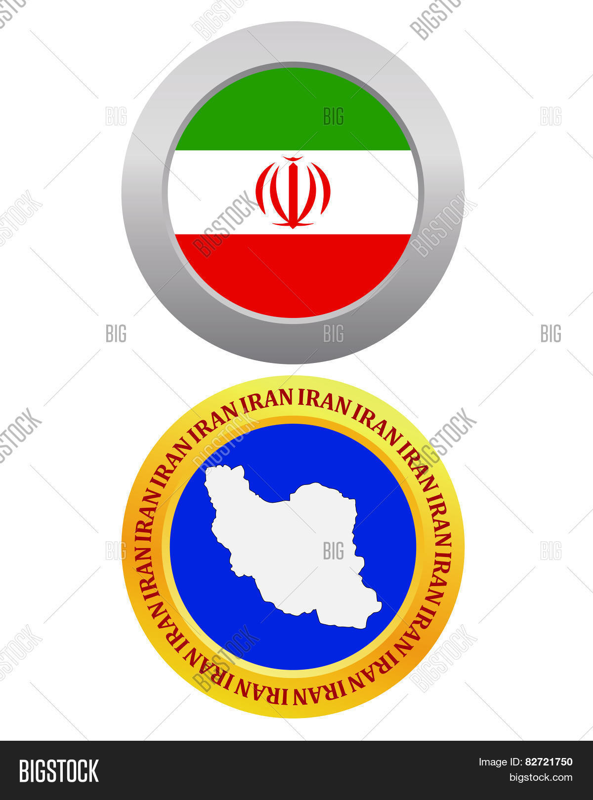 Button Symbol Iran Vector & Photo (Free Trial) | Bigstock