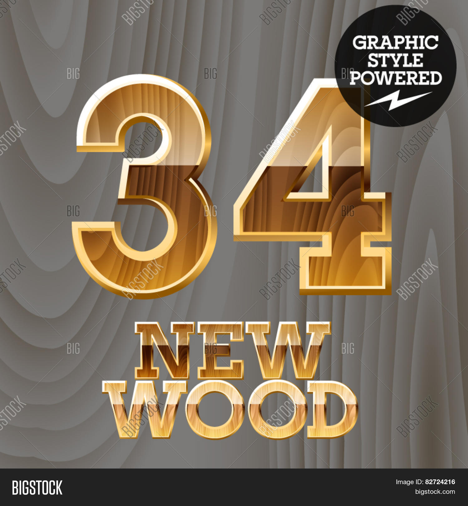 Vector Wooden Font Vector & Photo (Free Trial) | Bigstock