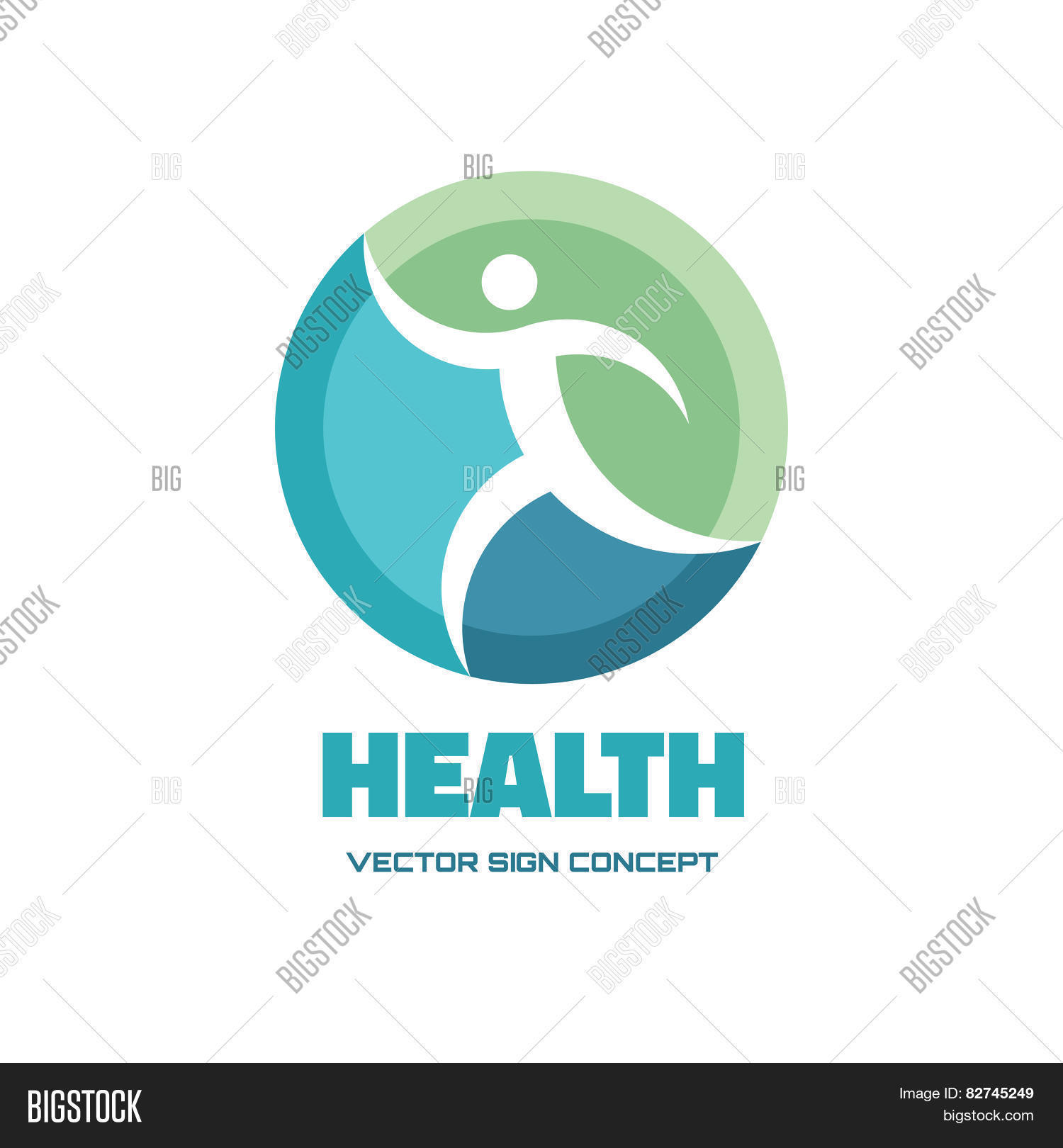 Health - Vector Logo Vector & Photo (Free Trial) | Bigstock