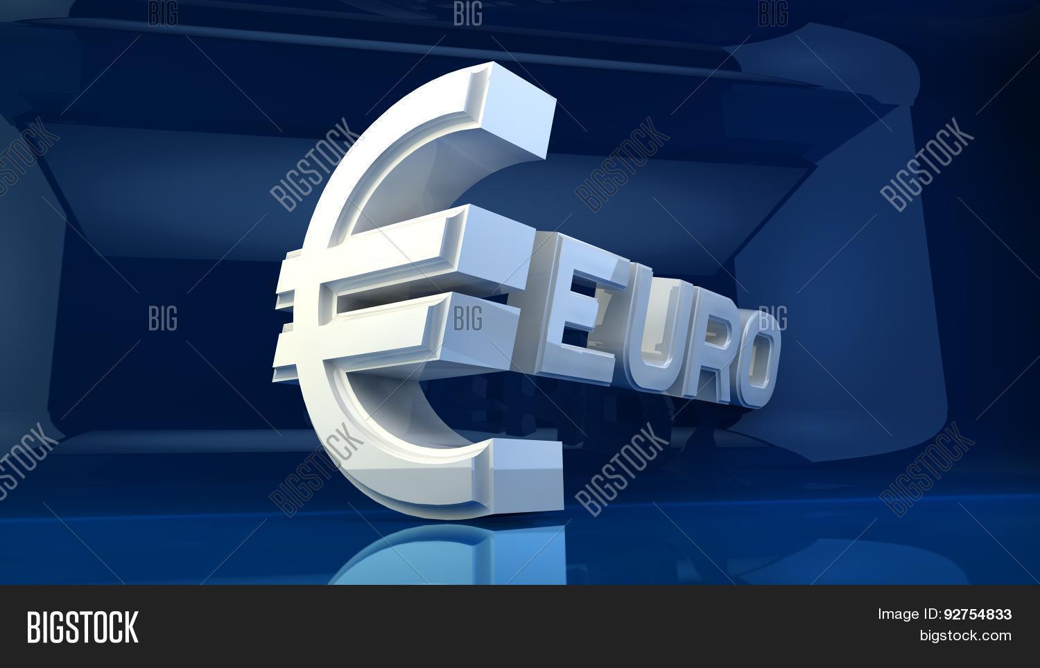 Euro Symbol Blue Image & Photo (Free Trial) | Bigstock