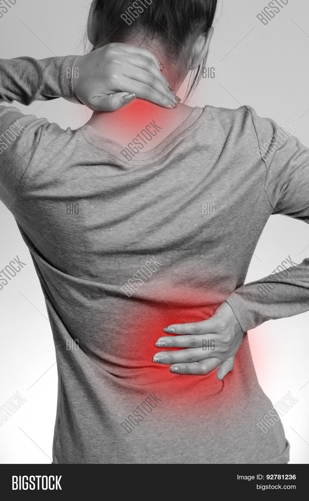 Female Pain Back Pain Image & Photo (Free Trial) | Bigstock