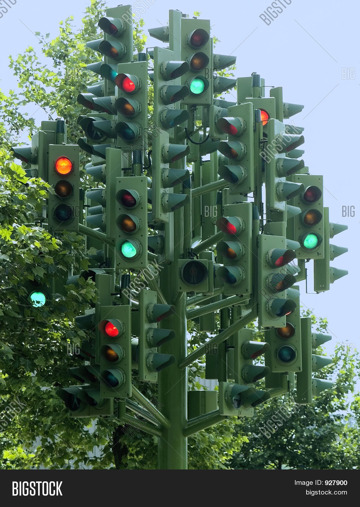 Traffic Lights Tree Image & Photo (Free Trial) | Bigstock