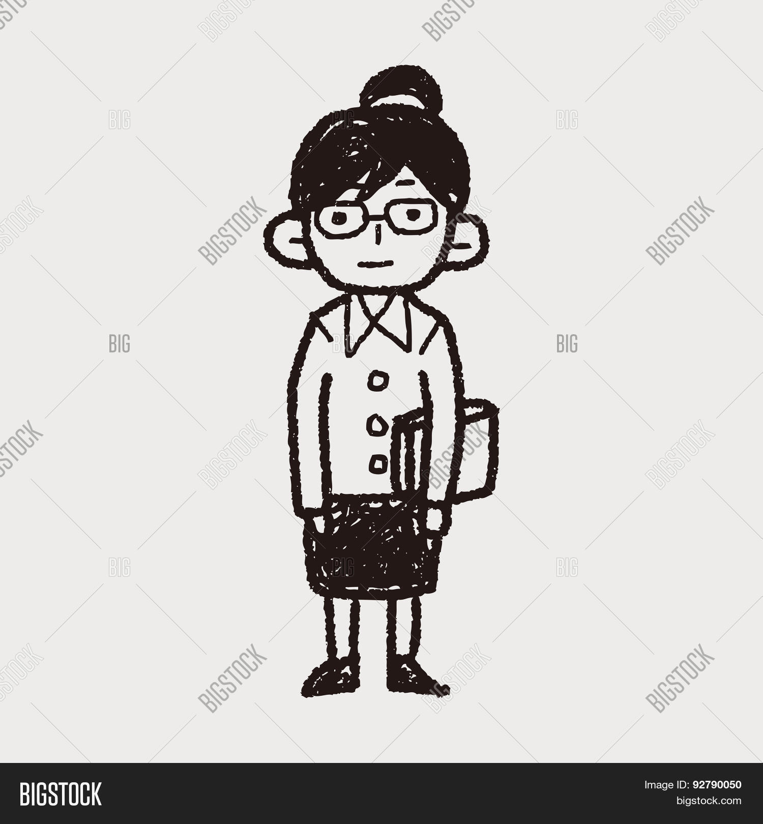 Teacher Doodle Vector & Photo (Free Trial) | Bigstock