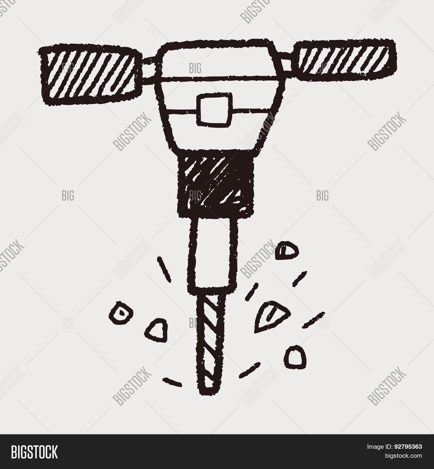 Drill Doodle Vector & Photo (Free Trial) | Bigstock