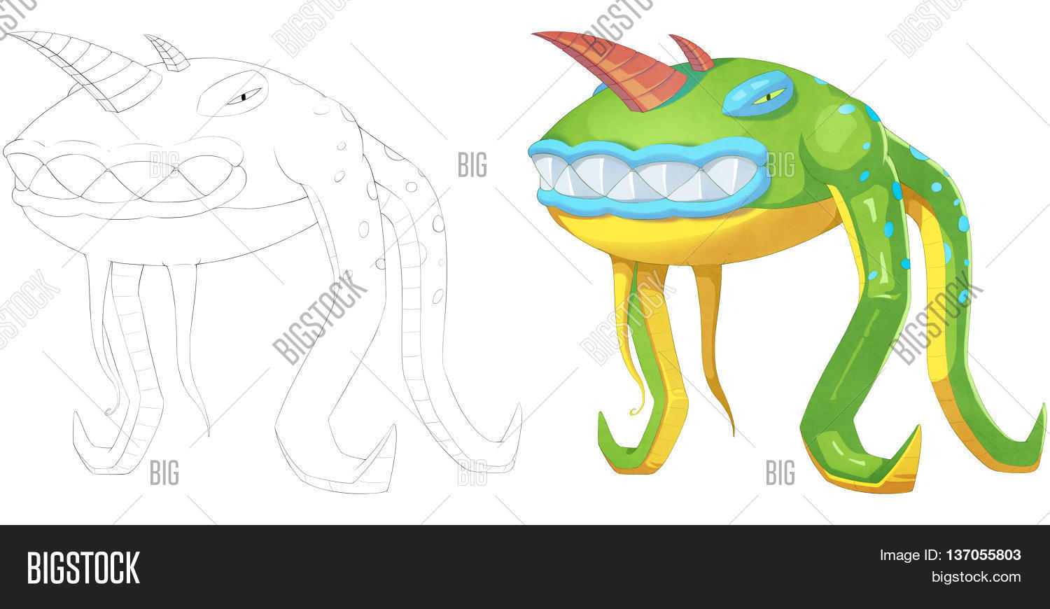 Frog Snake Octopus Image & Photo (Free Trial) | Bigstock