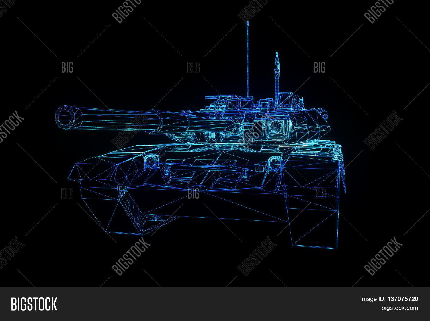 3D Tank Hologram Image & Photo (Free Trial) | Bigstock