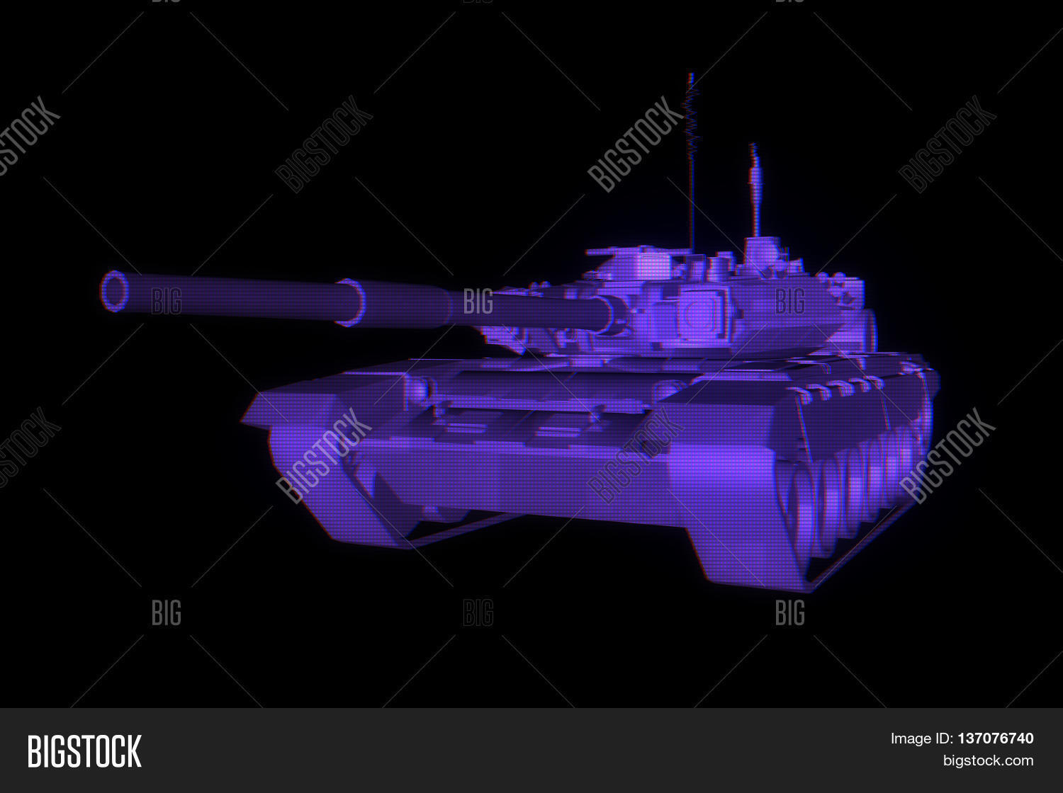 3D Tank Hologram Image & Photo (Free Trial) | Bigstock